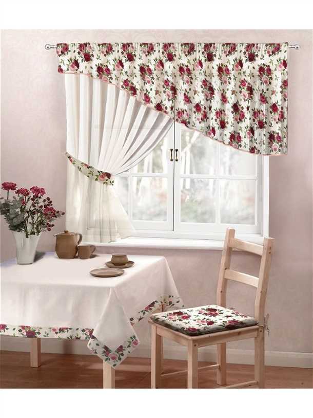 Гардины на кухню короткие - выбор стильного и практичного декора для ...